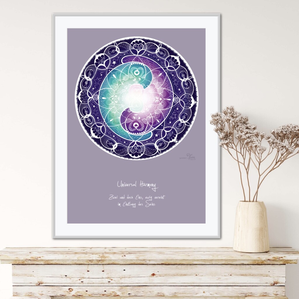 Yin & Yang Mandala UNIVERSAL HARMONY (Poster) – A3-Format – 29,7 x 42cm ...